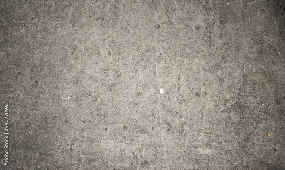 Textura de un suelo de cemento viejo con desgaste color gris y manchas ...