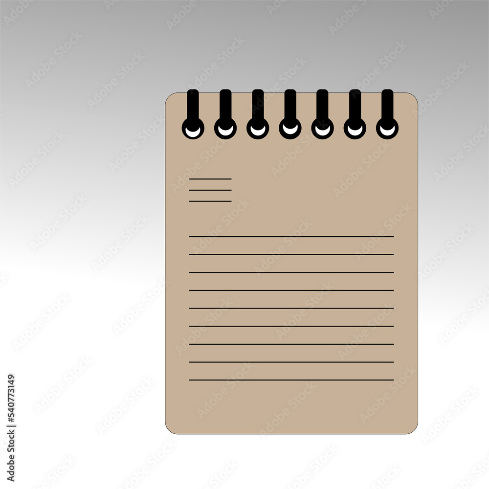 Notes vector illustration. Image of notepad, cards, calendar ...