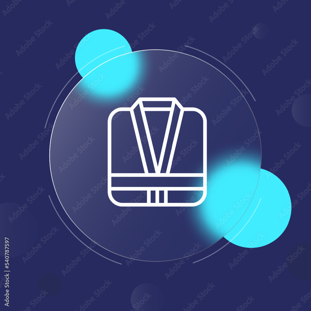 Bathrobe linear icon.Modern outline Bathrobe logo concept ...