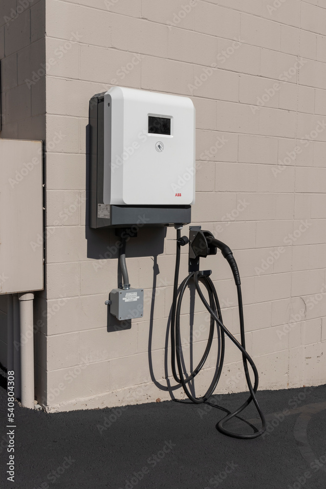 ABB Electric Vehicle Charger with capacity for CCS connections. ABB ...