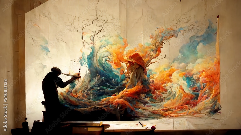 Illustrator Artist At Work