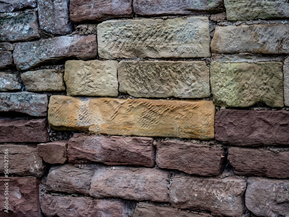 Historische Sandstein Mauer Stock Photo | Adobe Stock