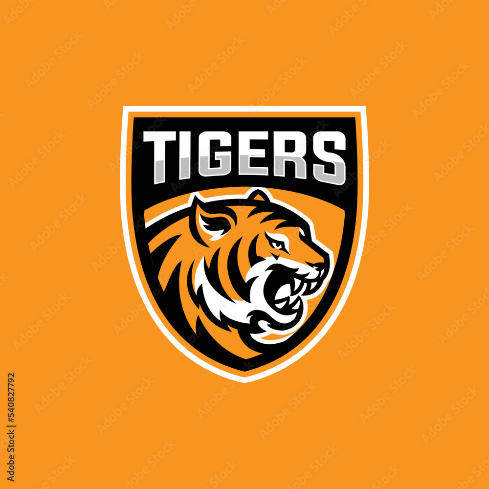 Tigers sport logo. Vector logo. Esport logo. Stock Vector | Adobe Stock