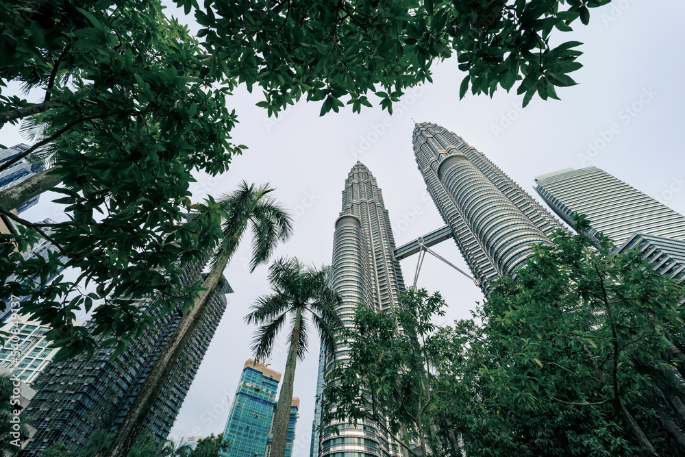Petronas Twin Towers or KLCC Twin Towers, 88-storey supertall ...