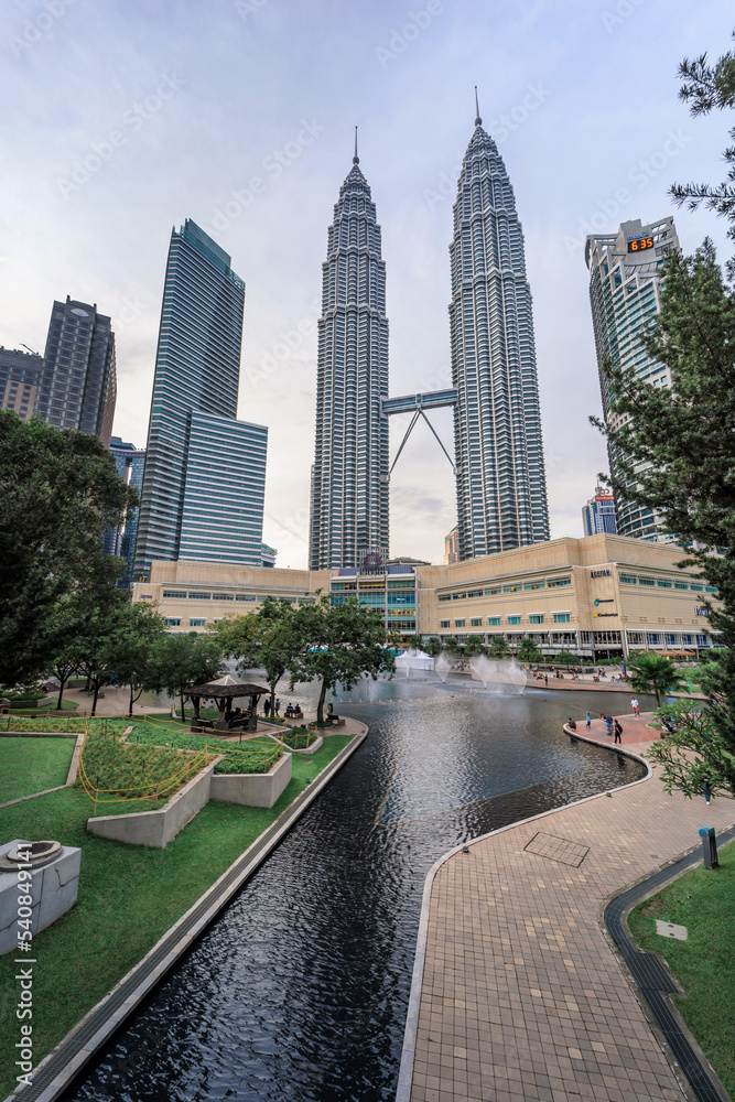 Petronas Twin Towers or KLCC Twin Towers, 88-storey supertall ...