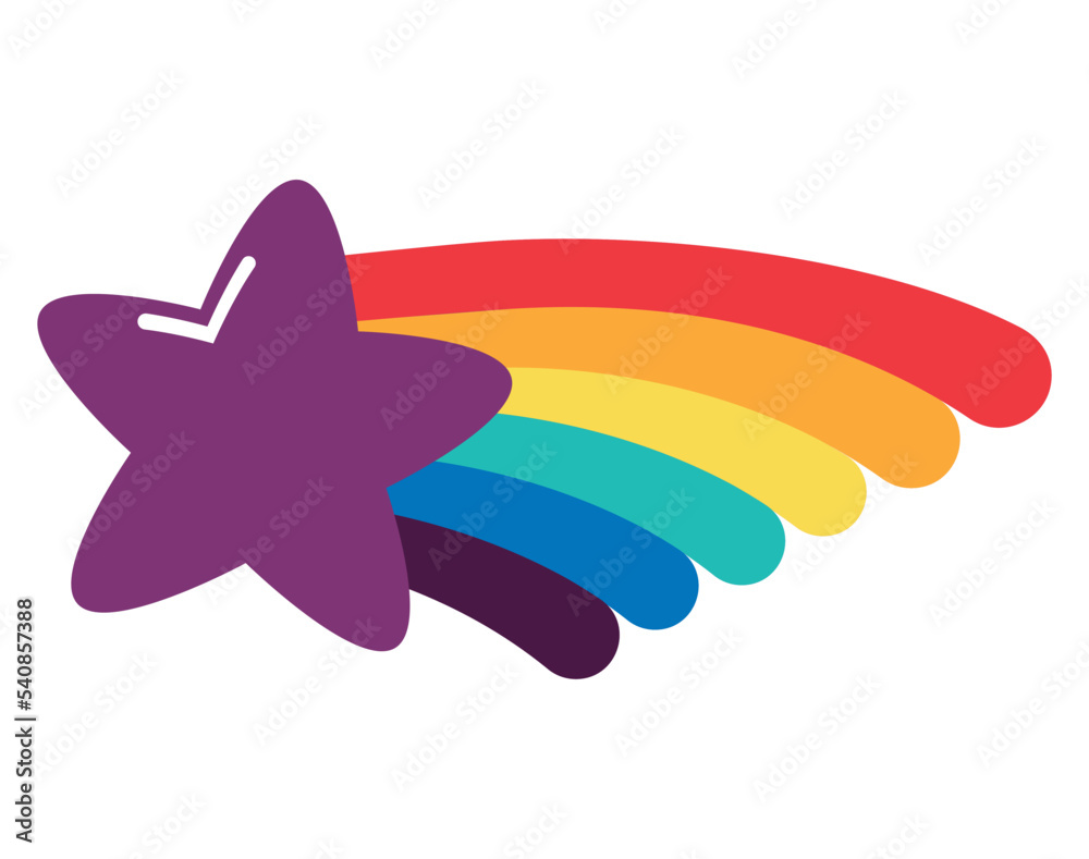 Lgbtiq Shooting Star Stock Vector Adobe Stock