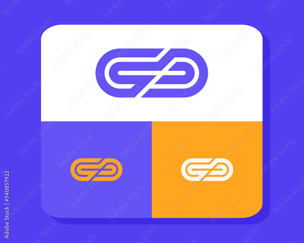 Letter C D logo design. creative minimal monochrome monogram symbol ...