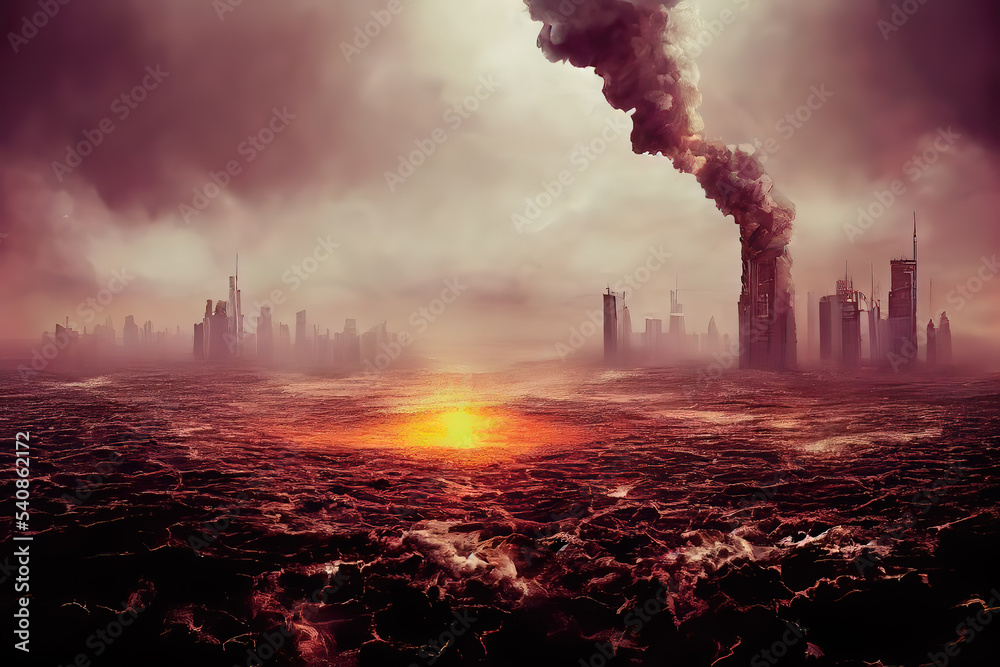 Poster End of the World Where Everything Comes to an End Concept Art ...