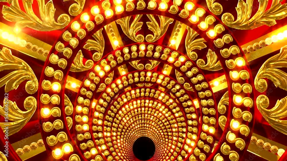 Concert Elements Panel with the LED bulb. 4k Abstract background art ...