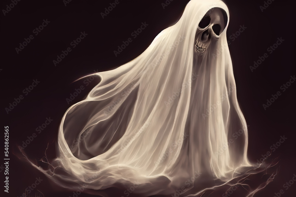 Ghost Concept Art Illustration. Stock Illustration | Adobe Stock