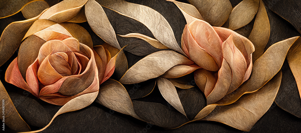 Abstract floral organic wallpaper. Vintage background with abstract ...