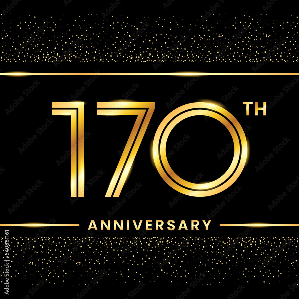 170th Anniversary Logotype. Golden Anniversary template design for ...