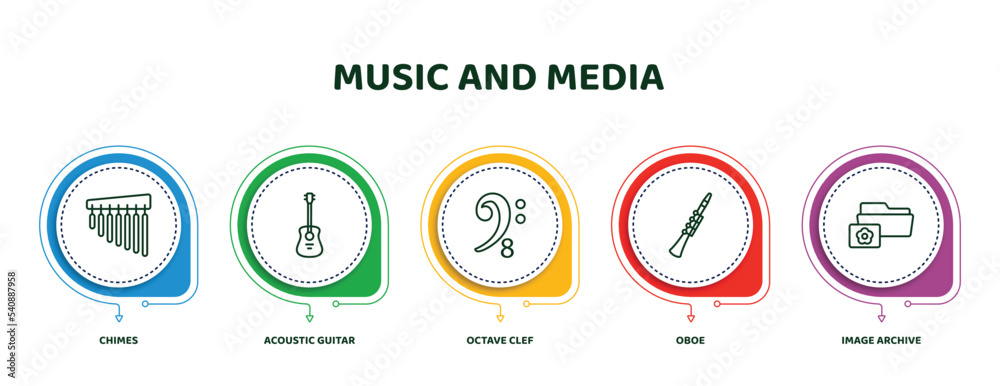 editable thin line icons with infographic template. infographic for ...