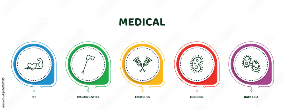 editable thin line icons with infographic template. infographic for ...