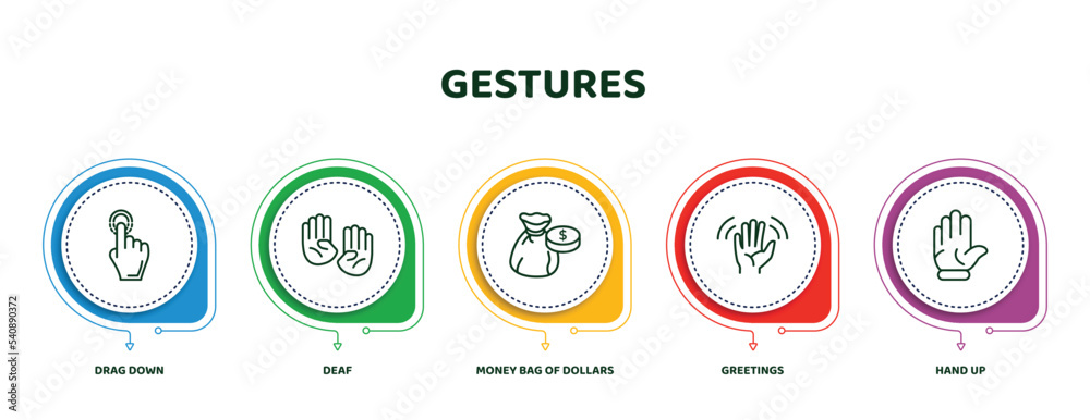 editable thin line icons with infographic template. infographic for ...