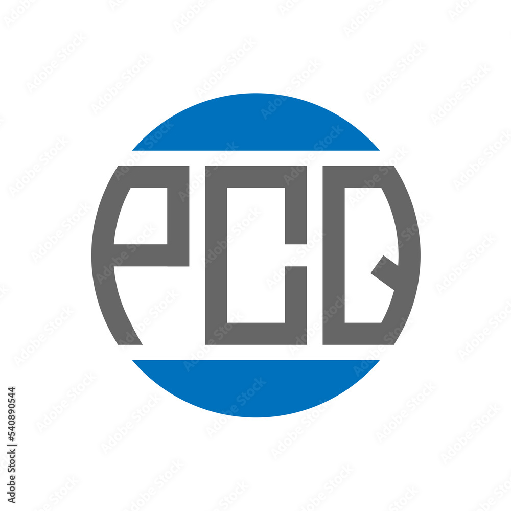 PCQ letter logo design on white background. PCQ creative initials ...