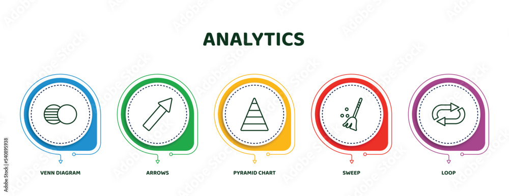 editable thin line icons with infographic template. infographic for ...