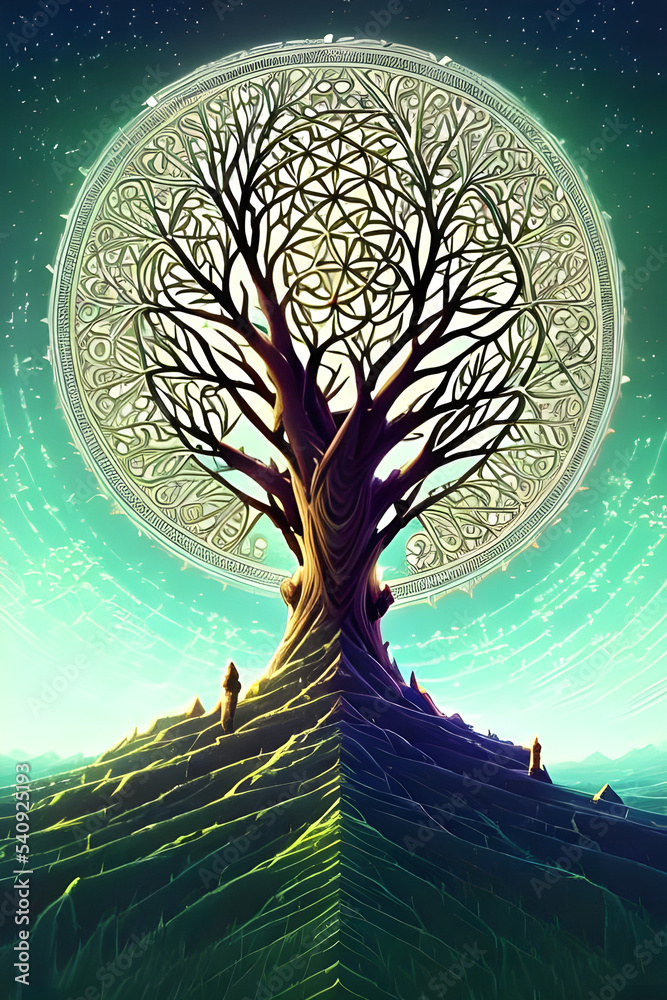 tree of life / spiritual tree - garden of eden - tree of the knowledge ...