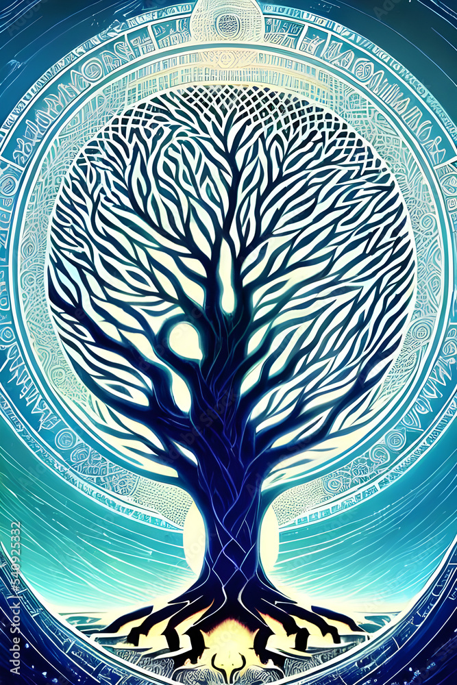 tree of life / spiritual tree - world tree - cosmic tree - garden of ...