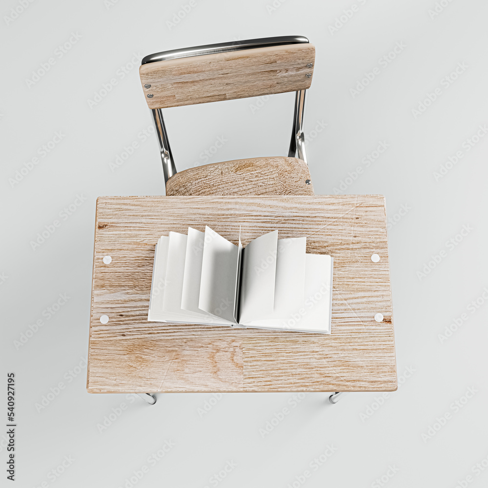 school desk isolated on white background Stock Illustration | Adobe Stock