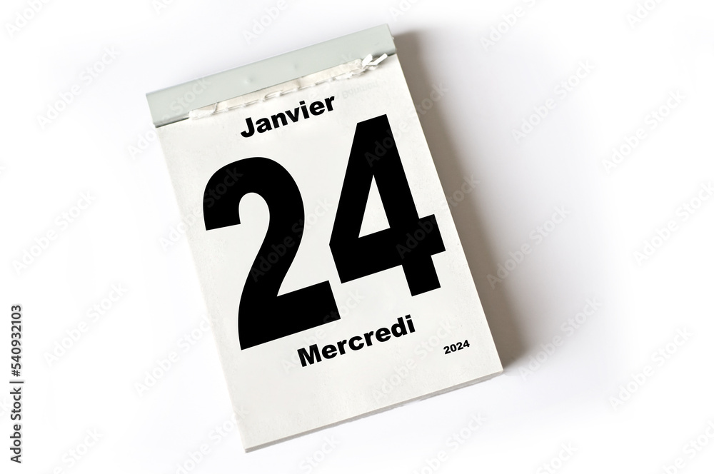 24. Janvier 2024 Stock Photo | Adobe Stock