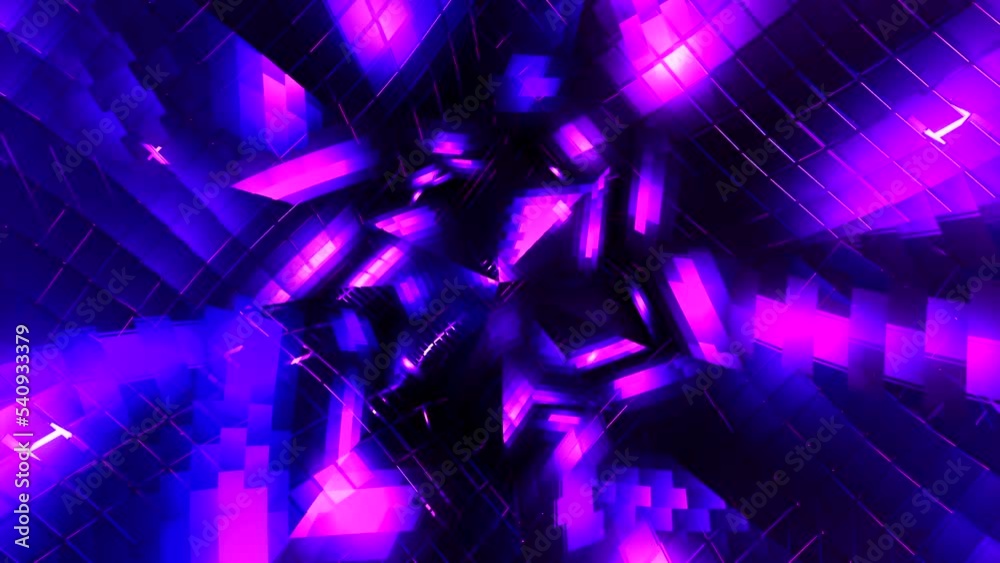 Concert Elements Panel with the LED bulb. 4k Abstract background art ...