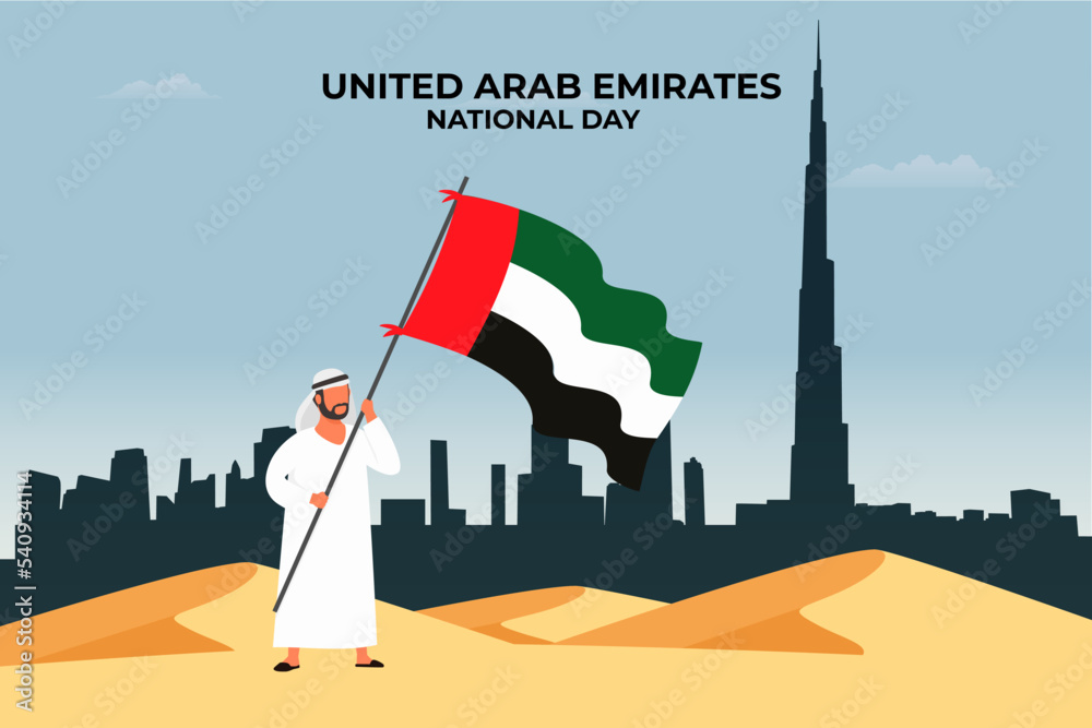 UAE National Day background. United Arab Emirates national holiday ...