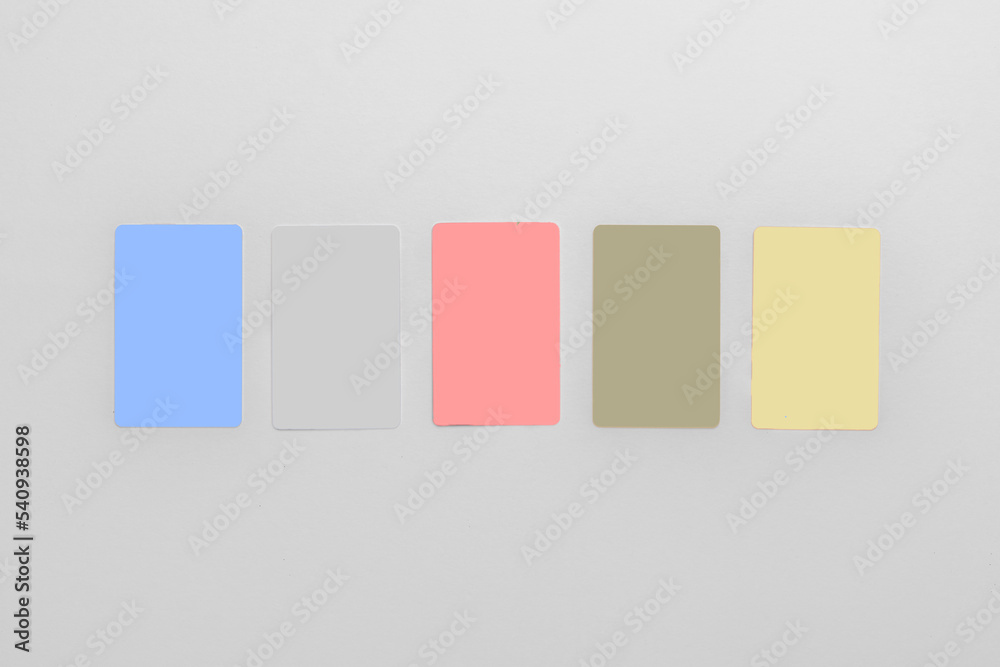 gift card layout mockup template, business shopping concept Stock Photo ...