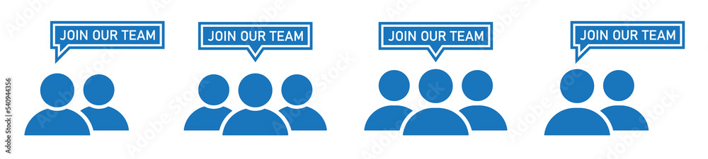 Recruitment icon. Join our team icon, vector illustration Stock Vector ...