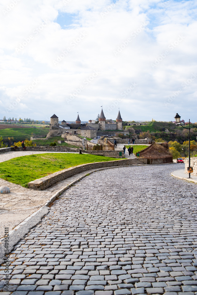 Medieval European castle, defensive building Stock-Foto | Adobe Stock