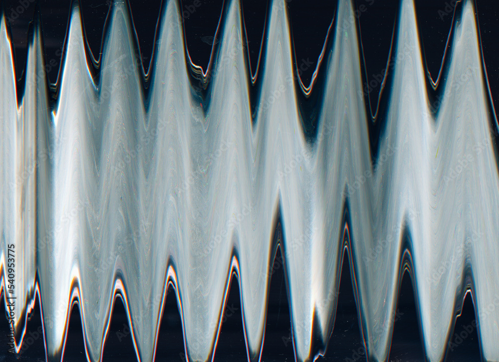 Glitch texture. Digital artifacts. Screen distortion. White gray wave ...