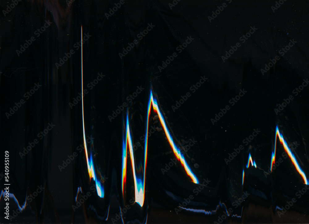 Glitch overlay. Weathered screen. Distortion noise. Orange blue color ...