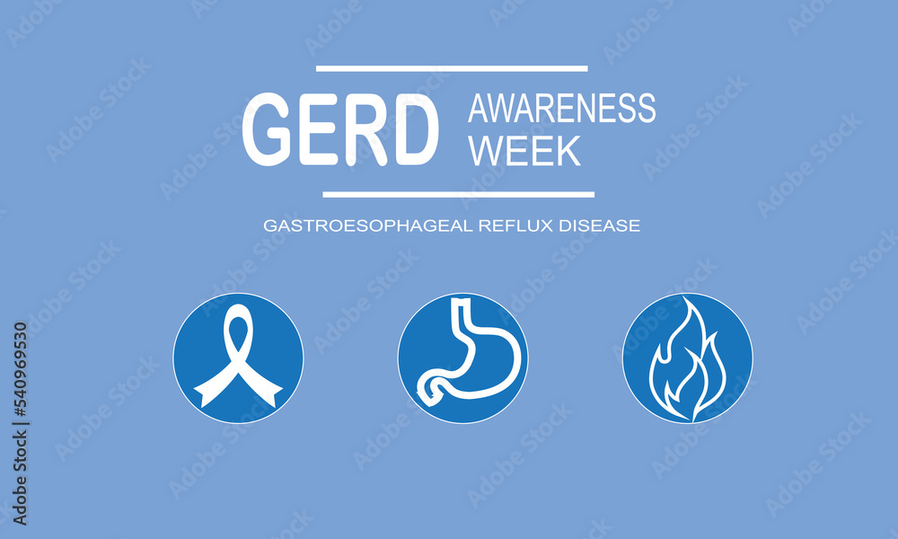 GERD Awareness Week banner. vector illustration Stock Vector | Adobe Stock