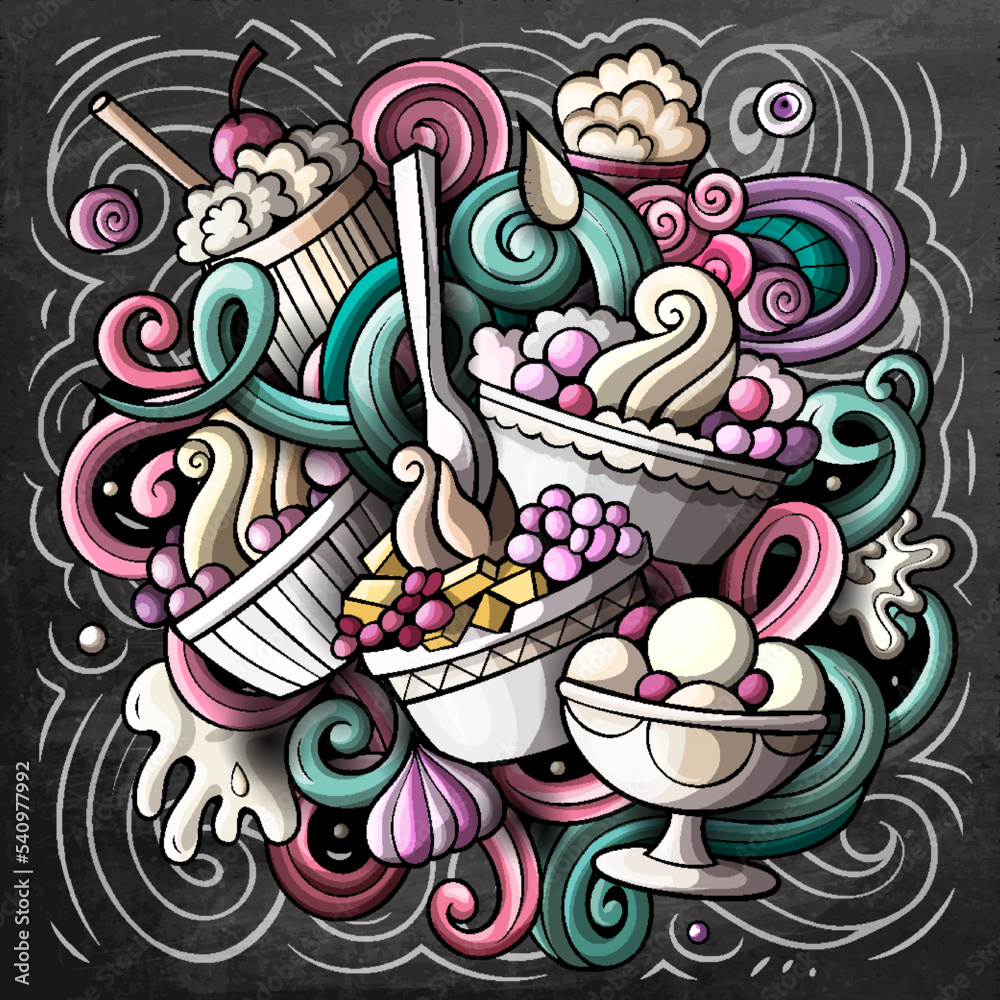 Ice Cream cartoon vector illustration Stock Vector | Adobe Stock