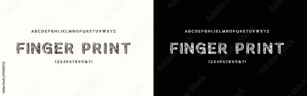 Modern Font. Upper case Decorative Regular Monochrome Typography urban ...