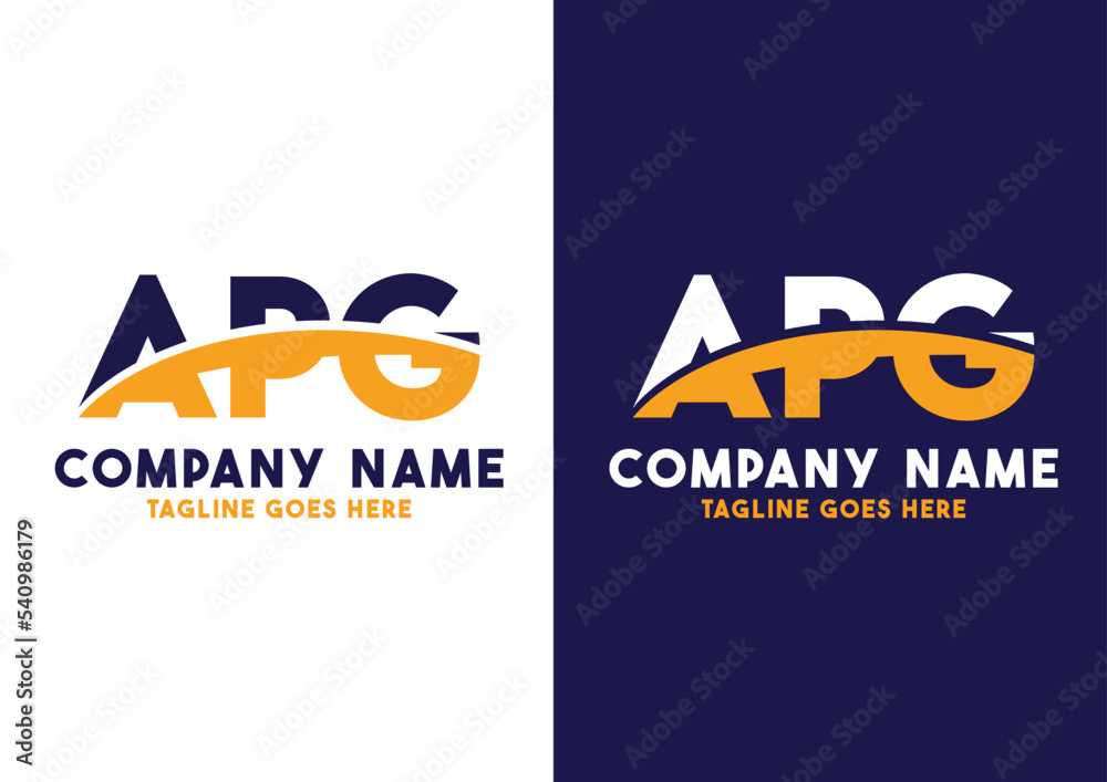 Letter APG logo design vector template, APG logo Stock Vector | Adobe Stock