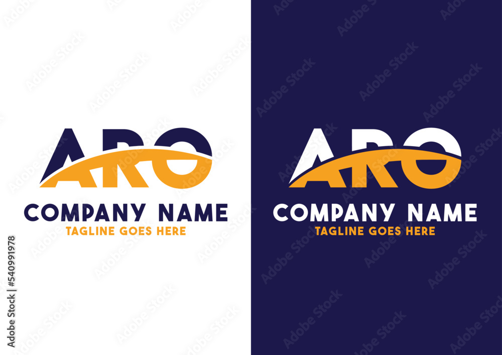 Letter ARO logo design vector template, ARO logo Stock Vector | Adobe Stock