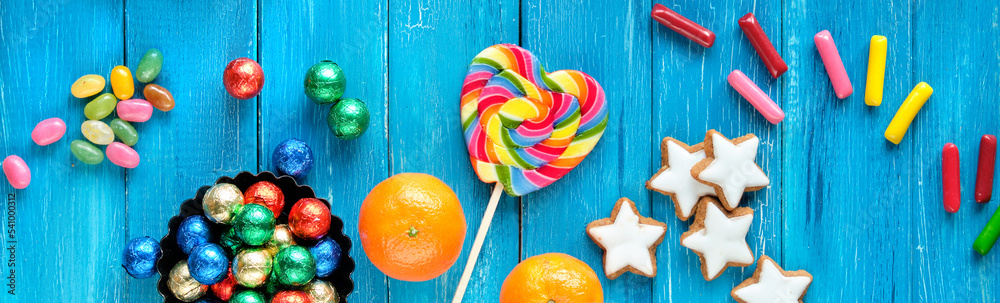 Panoramic banner for Saint Nicholas Day or Nikolaus Tag in German ...