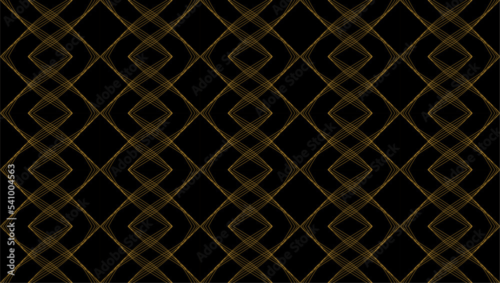 abstract gold pattern on black background vector stock Stock Vector ...