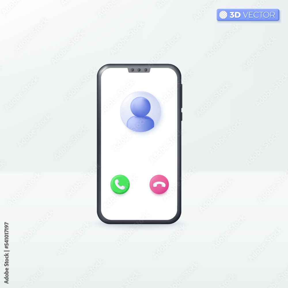 Answer and decline smartphone call buttons icon symbols, Calling and ...