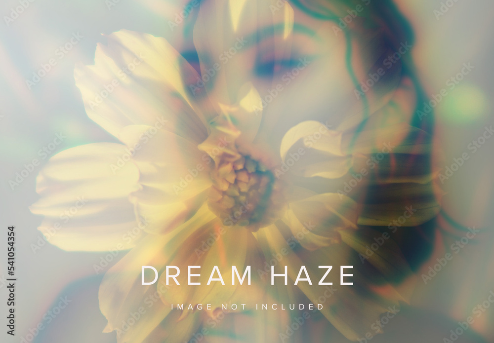 Dream Haze Overlay Photo Effect Mockup Stock Template | Adobe Stock