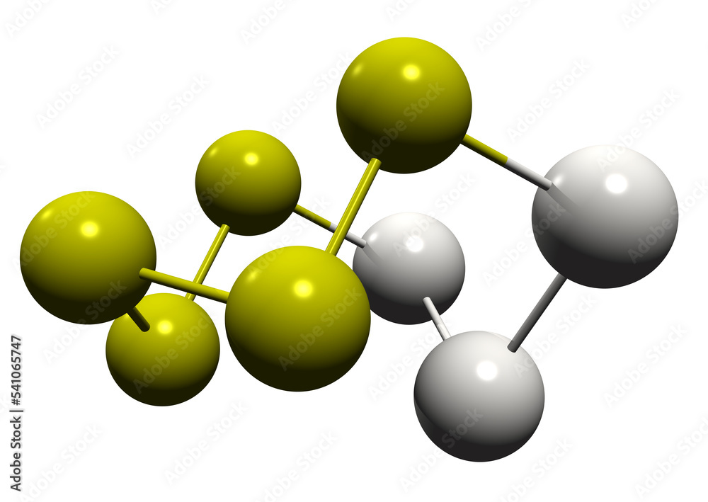 3D image of Selenium disulfide skeletal formula - molecular chemical ...