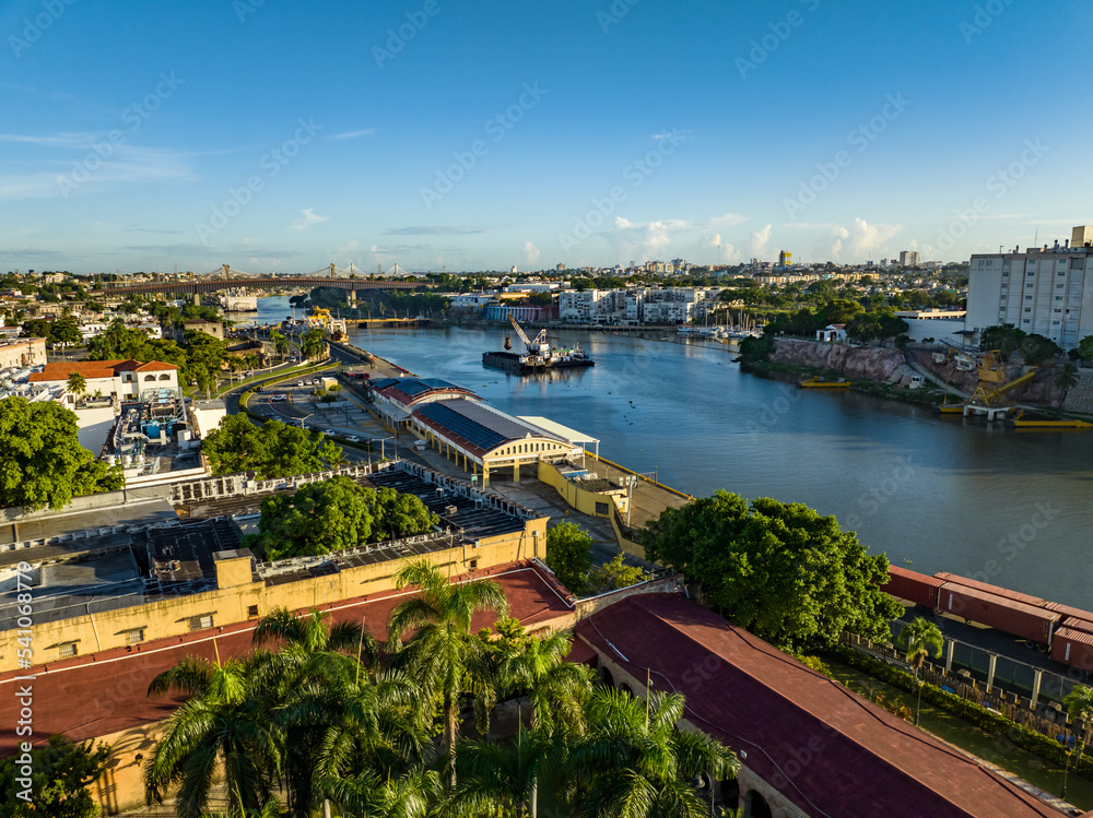 Rio Ozama, Zona Colonial, Santo Domingo, Dominican Republic. Stock ...