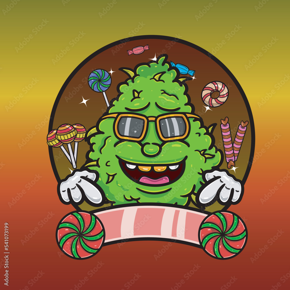 Cartoon Weed Logo