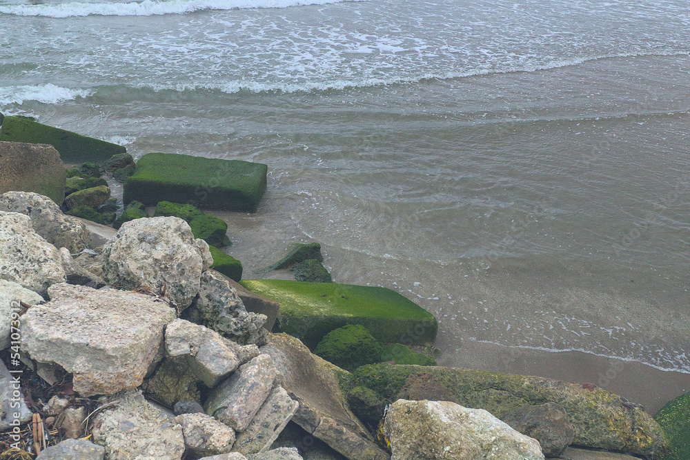 Jetty Park beach in Fort Pierce Florida sand and surf with no people on ...