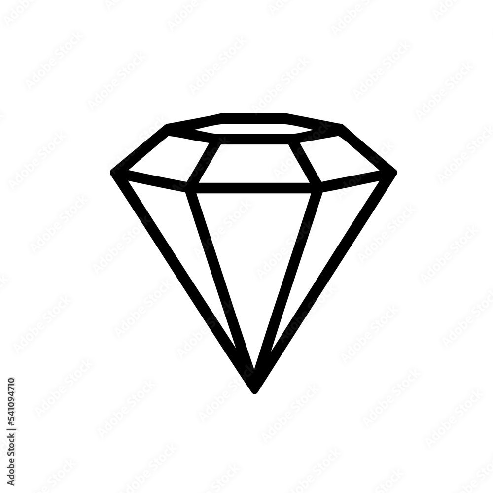 Diamond icon PNG images Stock Illustration | Adobe Stock