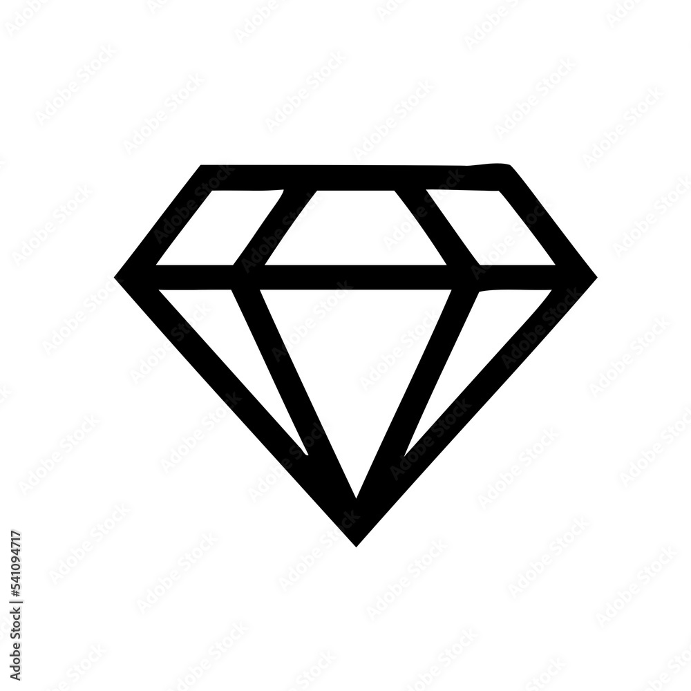 Diamond icon PNG images Stock Illustration | Adobe Stock