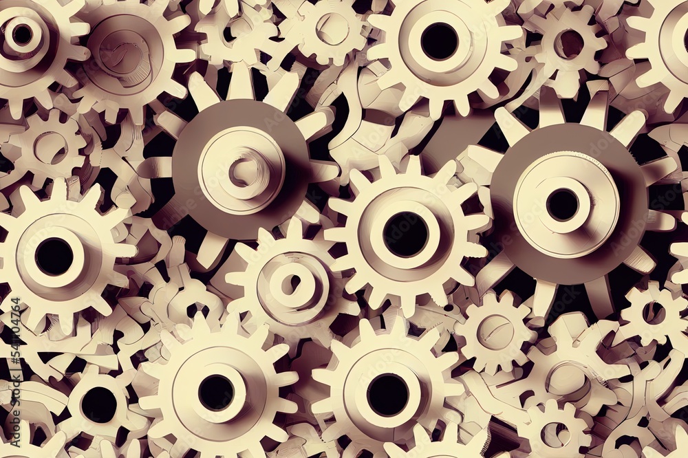 Auto spare parts and gears, seamless pattern for your design Stock ...