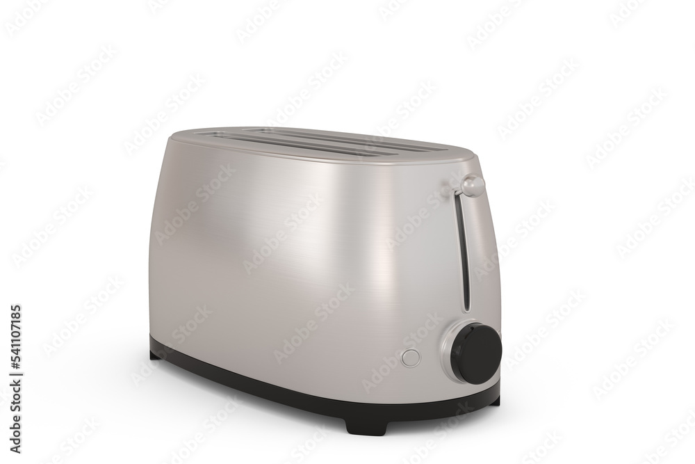 Vintage toaster isolated On White Background, 3D illustration. Stock ...