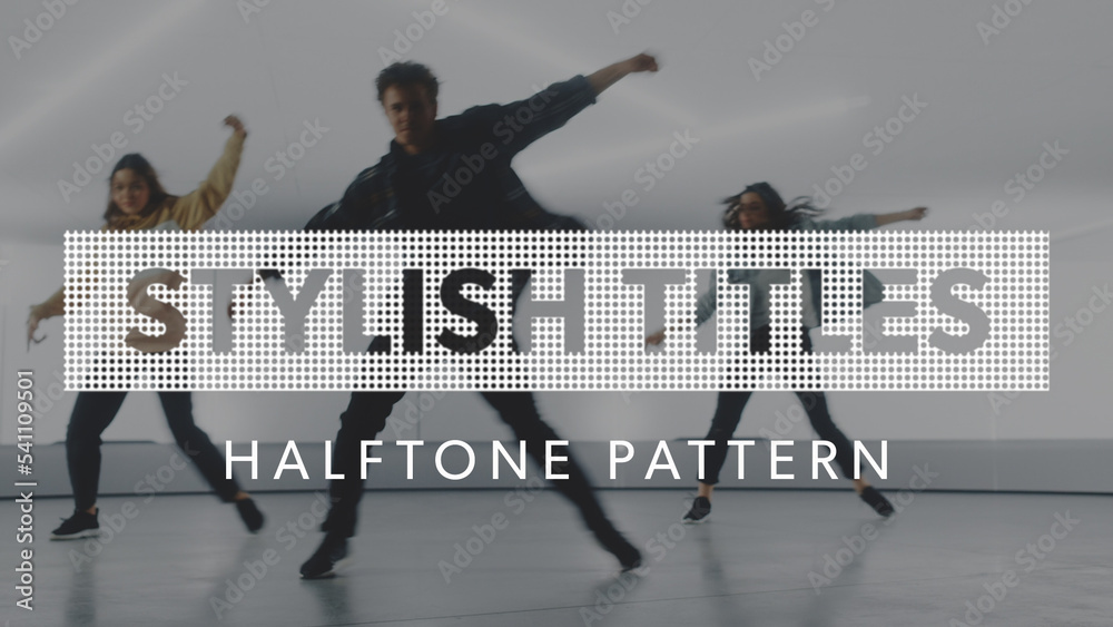 Halftone Box Titles Overlay Stock Template | Adobe Stock